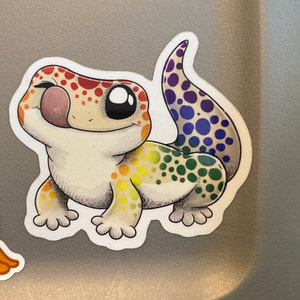 Lizard Sticker Gecko Sticker Rainbow Sticker waterproof Sticker UV ...