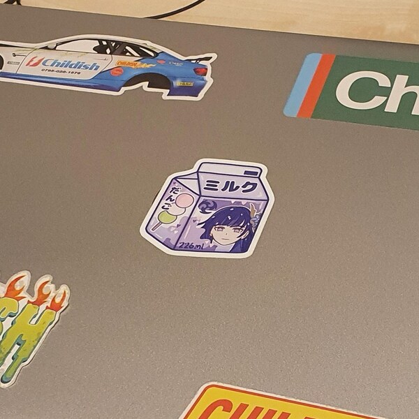 Raiden Shogun/ei Dango Milk Carton Sticker - Etsy UK