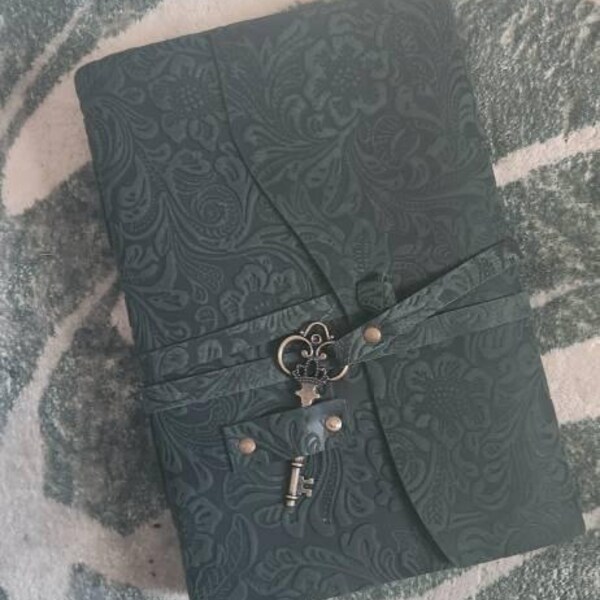 50% OFF Leather Notebook, Grimoire, Vintage Loo Paper Leather Bound ...