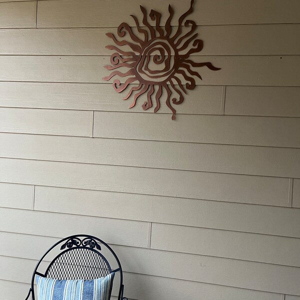 Hippie Fun Wacky Sun | THE ORIGINAL | Unique Metal Sun | Garden Decor ...