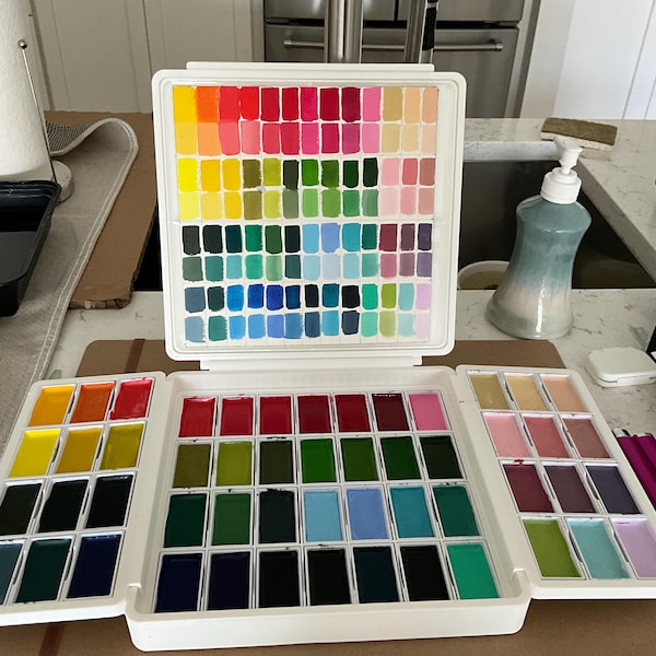 Altoid Tin Water Palette Set | Watercolor Painting | Removable Pan ...