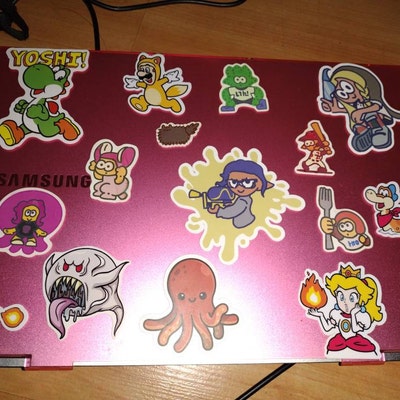 Set of 13 Super Mario Sticker Pack Power up Characters Vinyl Stickers ...