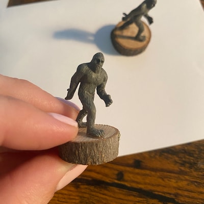 Micro Miniature Bigfoot, Tiny Sasquatch, Fairy Garden Accessory, Micro ...