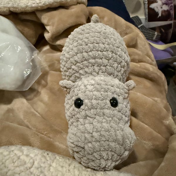 Happy the Hippo, NO-SEW Crochet Amigurumi PDF Pattern, Adorable Cute ...