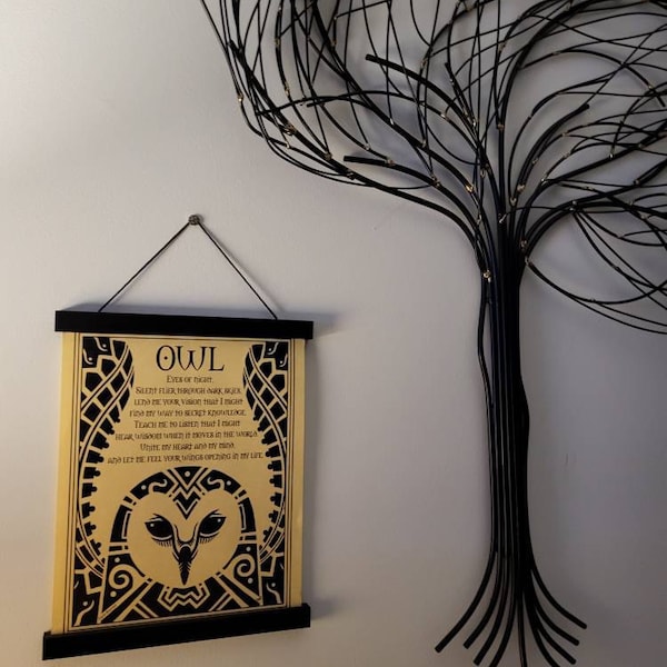 Owl Prayer Poster - Etsy