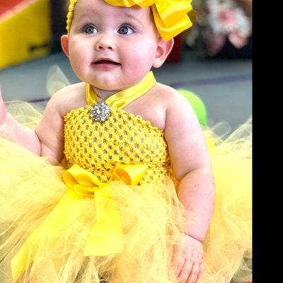 Yellow Princess Dress Yellow Tulle Dress Princess Birthday Party ...