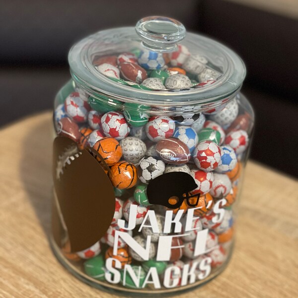Gaming Snack Jar, Gaming Snacks, Personalised Snack Jar, Kids Snack Jar ...