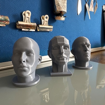 Female Realistic Head Bust Portrait Reference Tool Multiple Sizes - Etsy