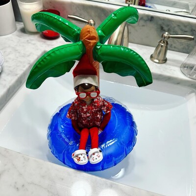 Elf Hula Elf Hawaiian Skirt Miniature Grass Skirt L Doll Hawaiian Scene ...