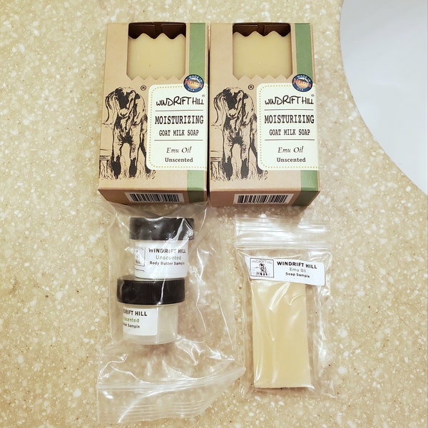 Goat Milk Soap | Emu Oil Unscented | 5oz. | Hand Made Moisturizing Soap ...