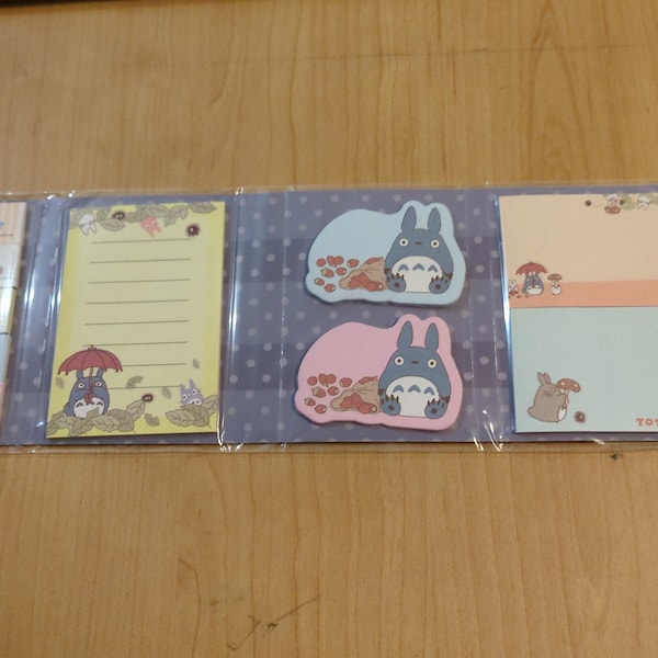 My Neighbour Totoro Memo Pad Sticky Notes, Japanese Kawaii Stationery ...