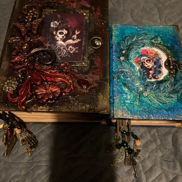 Gothic Diary Grimoire Custom Sketchbookbook of Shadows Spell Book ...