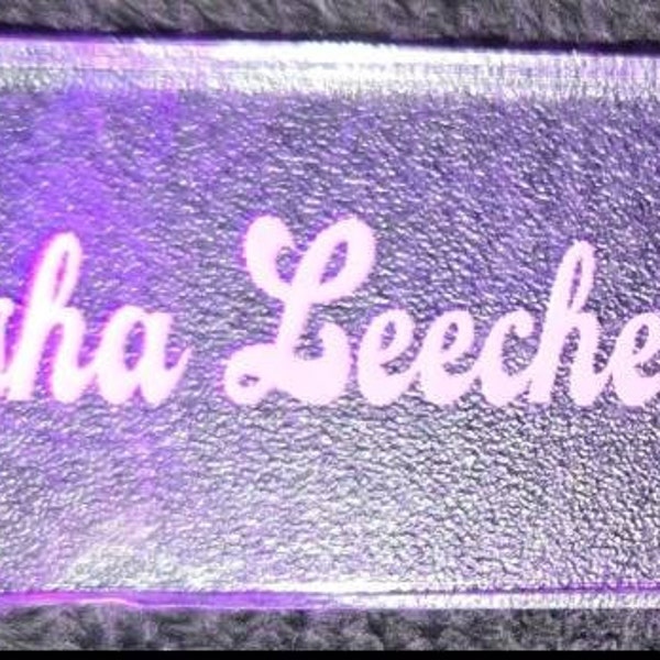 Personalized LED Light up Name Keychain | USA Made | Color Changing ...