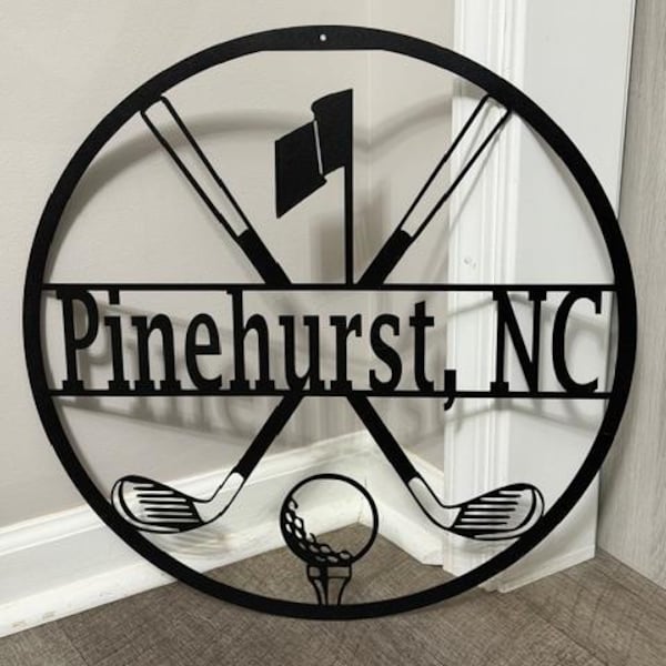 Golf Custom Name Metal Sign, Golf Sign, Bar Sign, 19th Hole, Custom ...