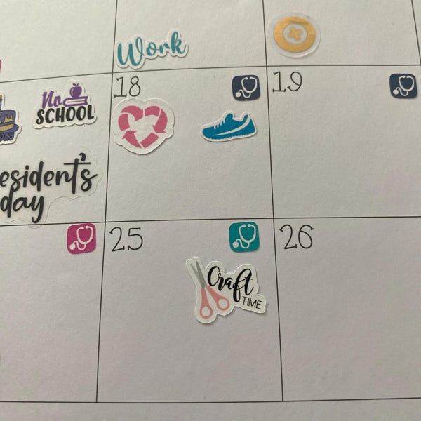 1024~~back to School Countdown Planner Stickers. - Etsy