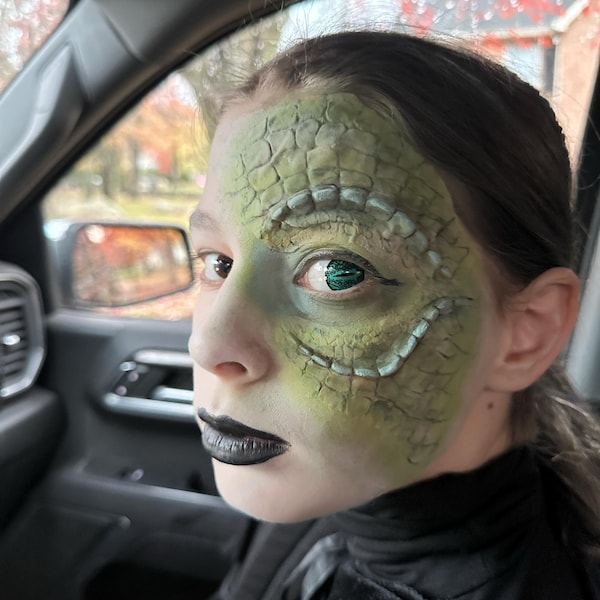 Asymmetrical Reptile Prosthetic Set (lizard / Snake / Iguana) (latex ...