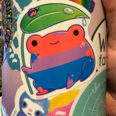 Pride Frog Charity Stickers LGBTQ Flag Frog Gay Pride Sticker Decal ...