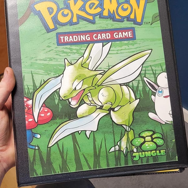 Pokémon Base Set Binders W/exact Number of Pages for Sets, Laminated Cover, Spine and 9-pocket ...