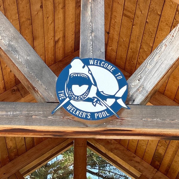 Personalized Metal Walleye Fish Sign Lake House Sign Metal Sign Fish ...