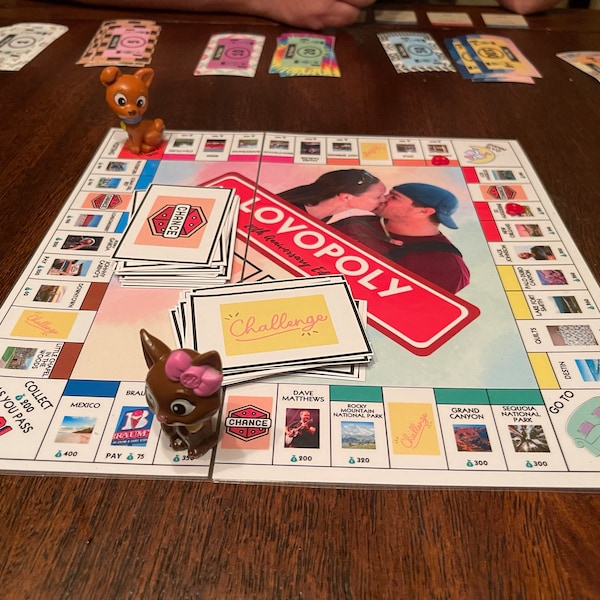 Full Custom Monopoly Board Game With All Cards (digital) - Christmas ...