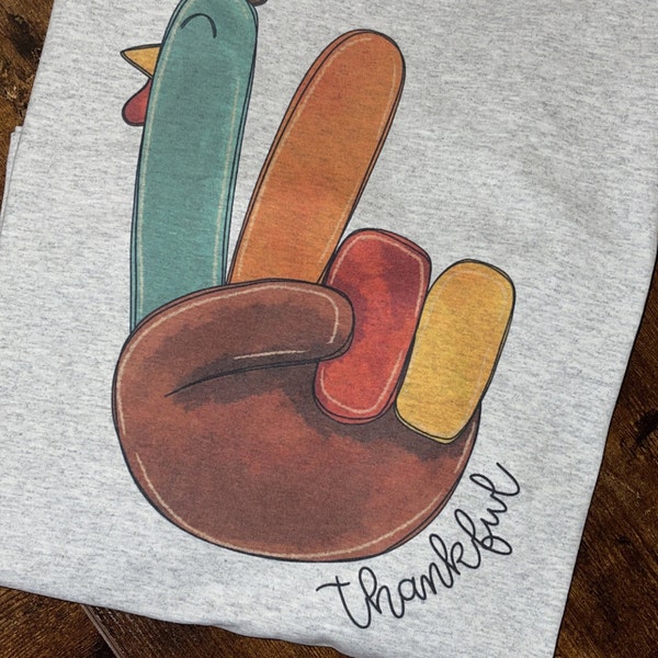 2 Files, Peace Sign Turkey PNG File, Thanksgiving Sublimation File - Etsy