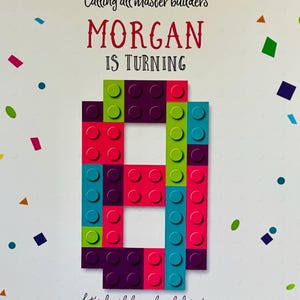 Editable Building Blocks Invitation, Blocks Birthday Party, Building ...