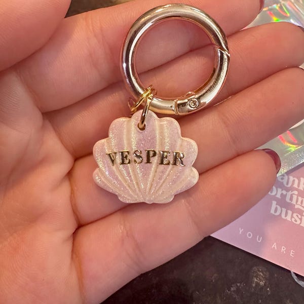 Checkered Pet Tag, Green and White Dog Tag, Custom Pet Tag, Clay Tag ...