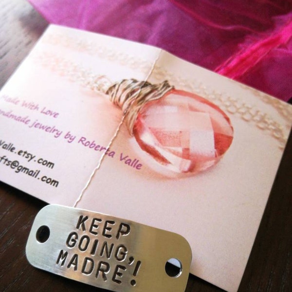 Custom Runners ID Shoe Tag Personalized Name Hand Stamped Silver ...