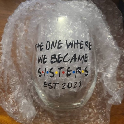Sisters Wine Glass Personalized, Gift for Sister, Gift for Sister in ...