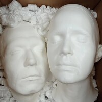 WILLEM DAFOE Made to Order Life Mask Cast Lifemask Lifecast White ...