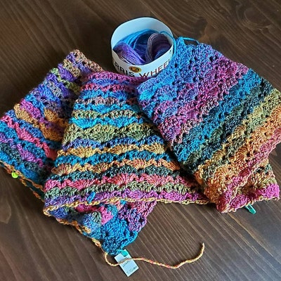 Isla Scalloped Wrap Crochet Pattern, Fall Shawl Crochet Pattern, Modern ...