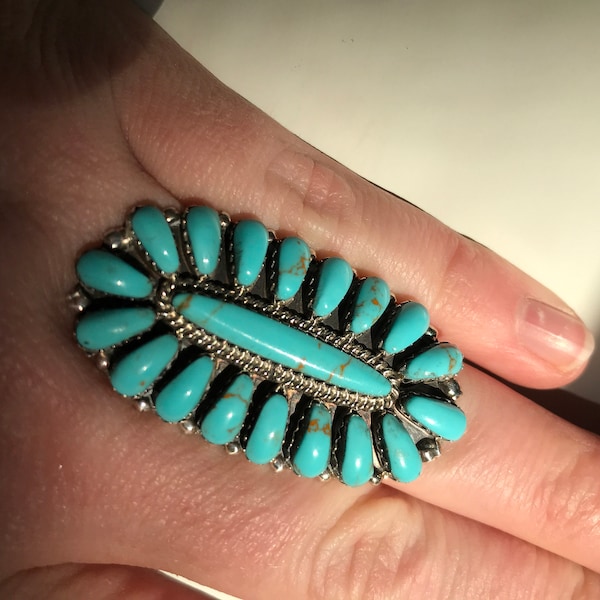 Bola Tie With Three Turquoise Stones and Sterling Silver Turquoise ...