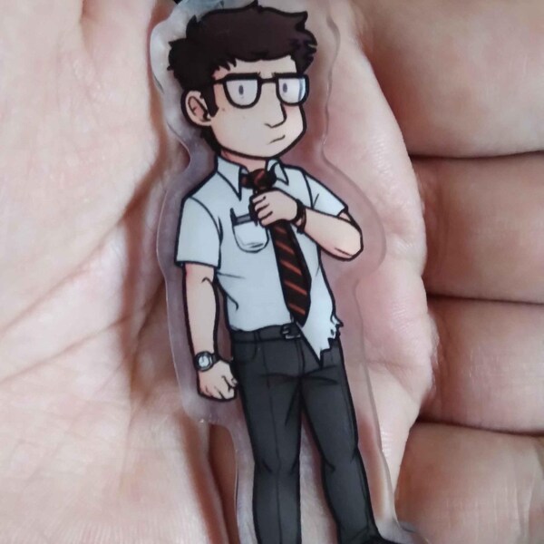 Catboy Glass Joe & Great Tiger Punch-out Acrylic Charms - Etsy