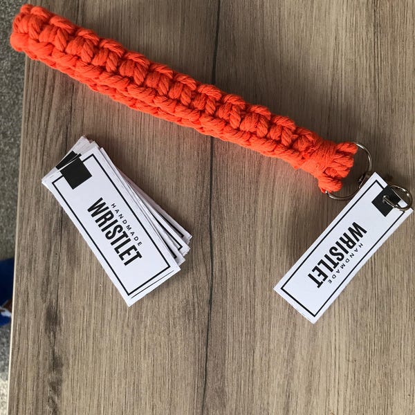 PRINTABLE Wristlet Tags - Digital PDF - Handmade Key Fob Wristlet ...
