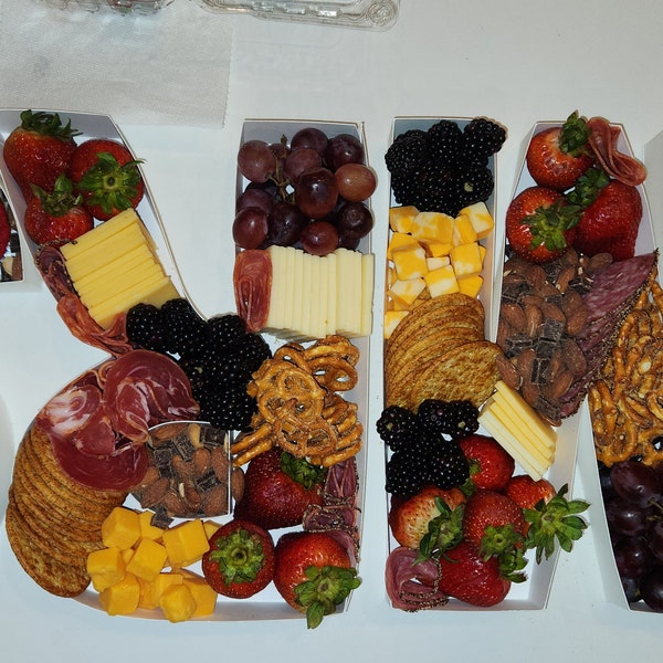 Fillable Box Letter A, Charcuterie Tray (size 10inch Tall) - Etsy