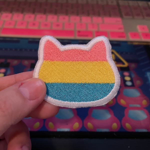 Purrr-ride! Iron-on Patch | LGBTQ Cat Pride Embroidered Patch - Etsy