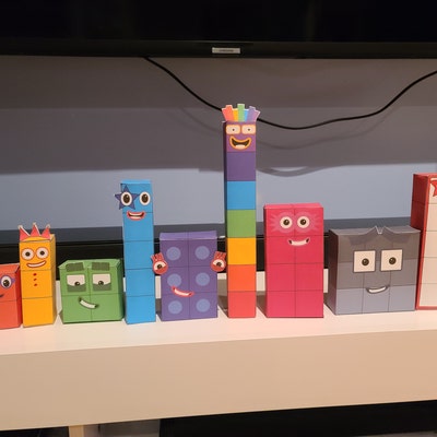 Numberblocks 1-10 Printable Paper Toys / Origami Templates / Kids ...