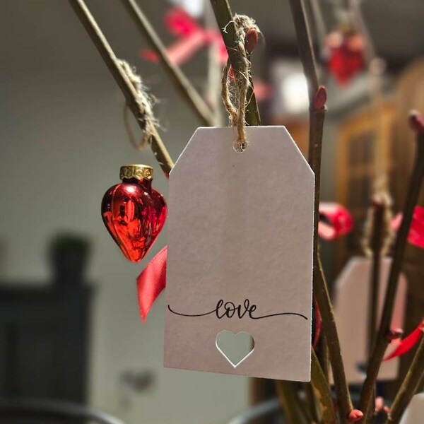 White Hammered/linen Gift Tags With Jute String/ Wedding Tags/ Blank ...