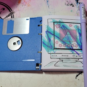 Floppy Disk Notebook Vintage Computer Disc Journal Choose Your Color ...