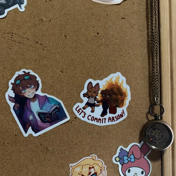 Lets Commit Arson! Sticker - Etsy