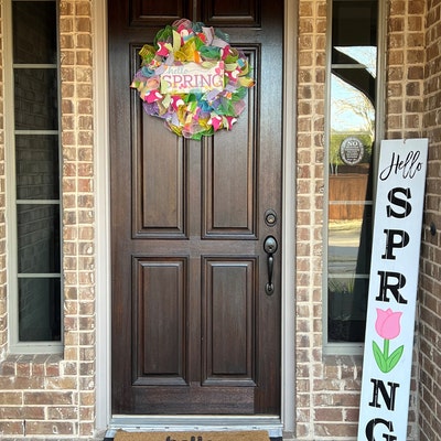 Hello Spring, Spring Wreath, Everyday Spring, Spring Wreath for Front ...