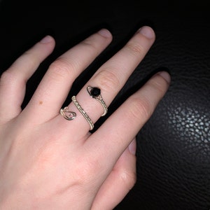 Draco Malfoy Inspired Adjustable Wire Wrapped Snake Ring - Etsy