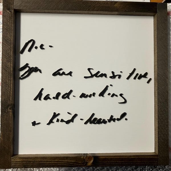 3D Custom Handwritten Wooden Sign || Personal Handwriting Wood Sign ...