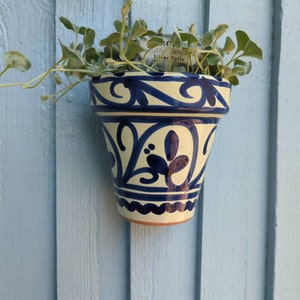 Spanish Glazed Terracotta Wall Planters 17 Cm X 14 Cm in a Wide Range ...