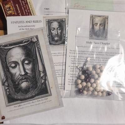 HOLY FACE of Jesus Chaplet Instructions Prayer Card 20 Pack, Holy Face ...