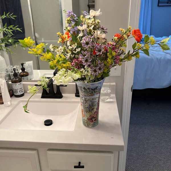 23.5" Fake Small Wild Flower Stem, DIY Florals Supply | Wedding/home ...