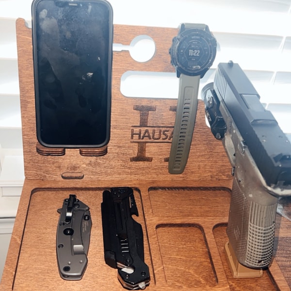 Wooden Docking Station, Police Officer Station, Wood Stand for Gun, Law ...