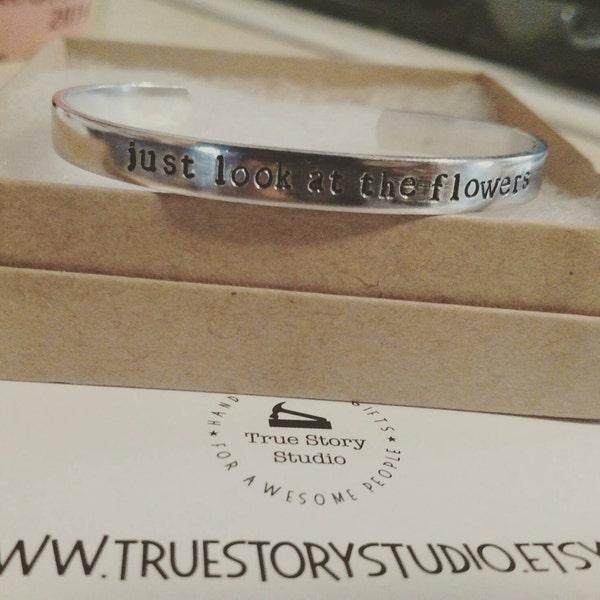 Stay Gold the Outsiders Ponyboy Robert Frost Hand Stamped Bracelet Gift ...