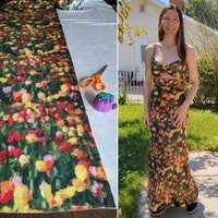 Robe Digital PDF Sewing Pattern 2 Styles: Plain and Flounce // Size XS ...