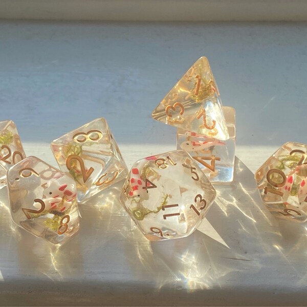 Koi Fish Dnd Dice Set for Dungeons and Dragons | D20 TTRPG Polyhedral ...